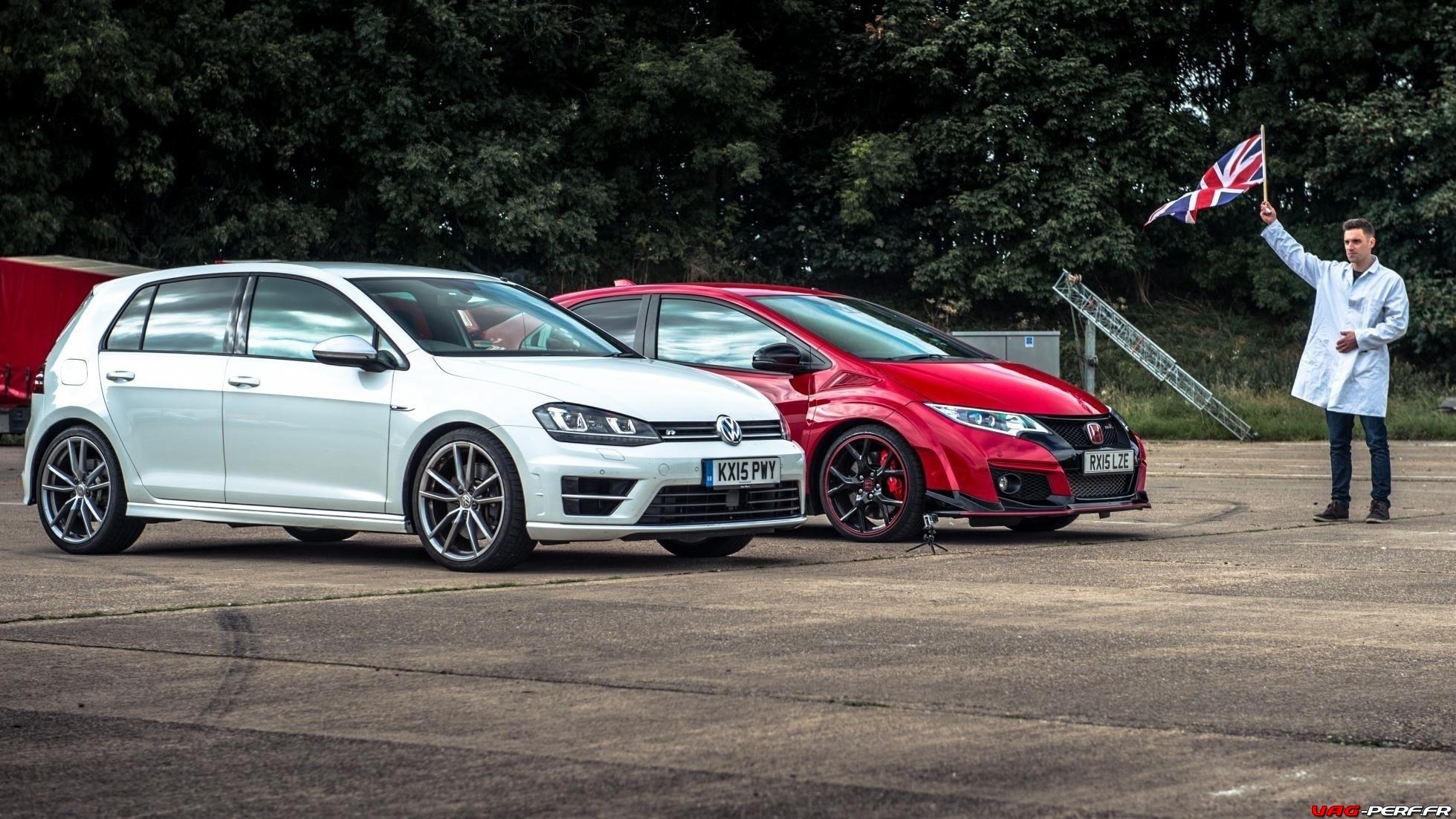 Vidéo Top Gear Golf R vs Civic Type R 2015 - Vag-Perf