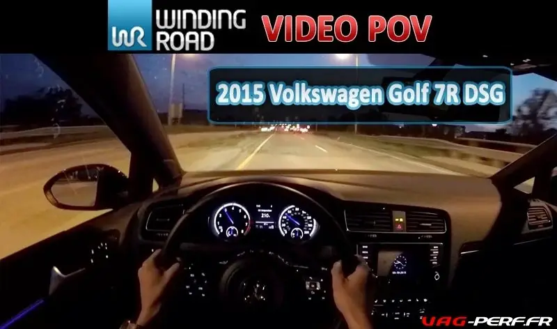 2015 Volkswagen Golf R (DSG) – WR TV POV Night Drive – Vag-Perf
