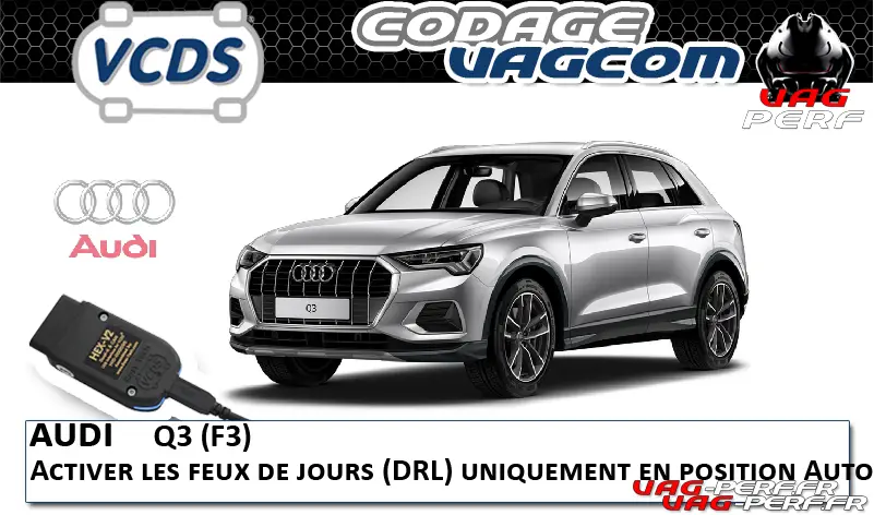 Codages VAGCOM / Activation d'options pour AUDI Audi Q3 (F3) - Vag-Perf